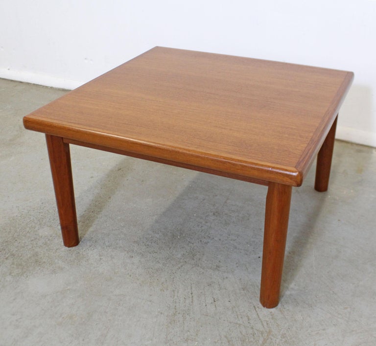 Danish Modern BRDR Furbo Square Teak Side/Coffee Table at 1stDibs