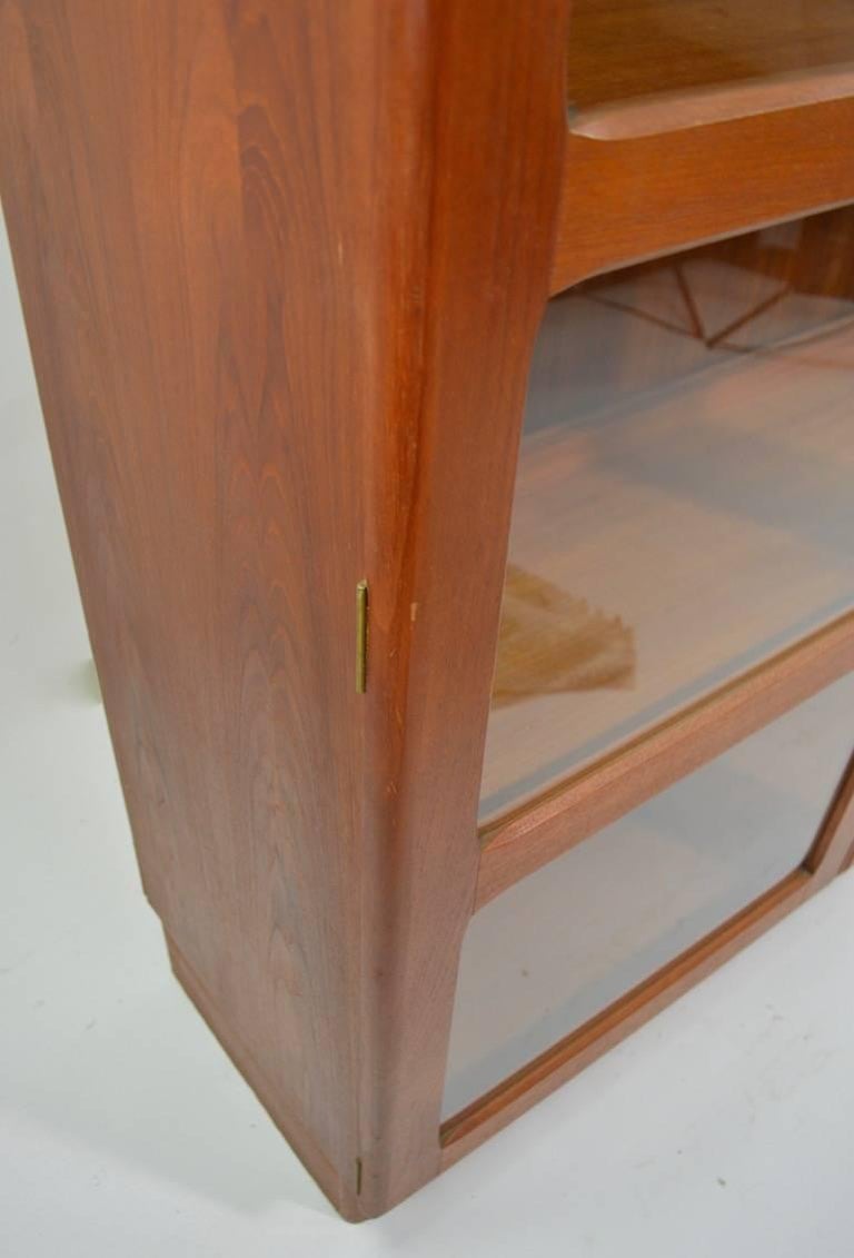Danish Modern Cathedral Form Bookcase by Dyrlund at 1stDibs