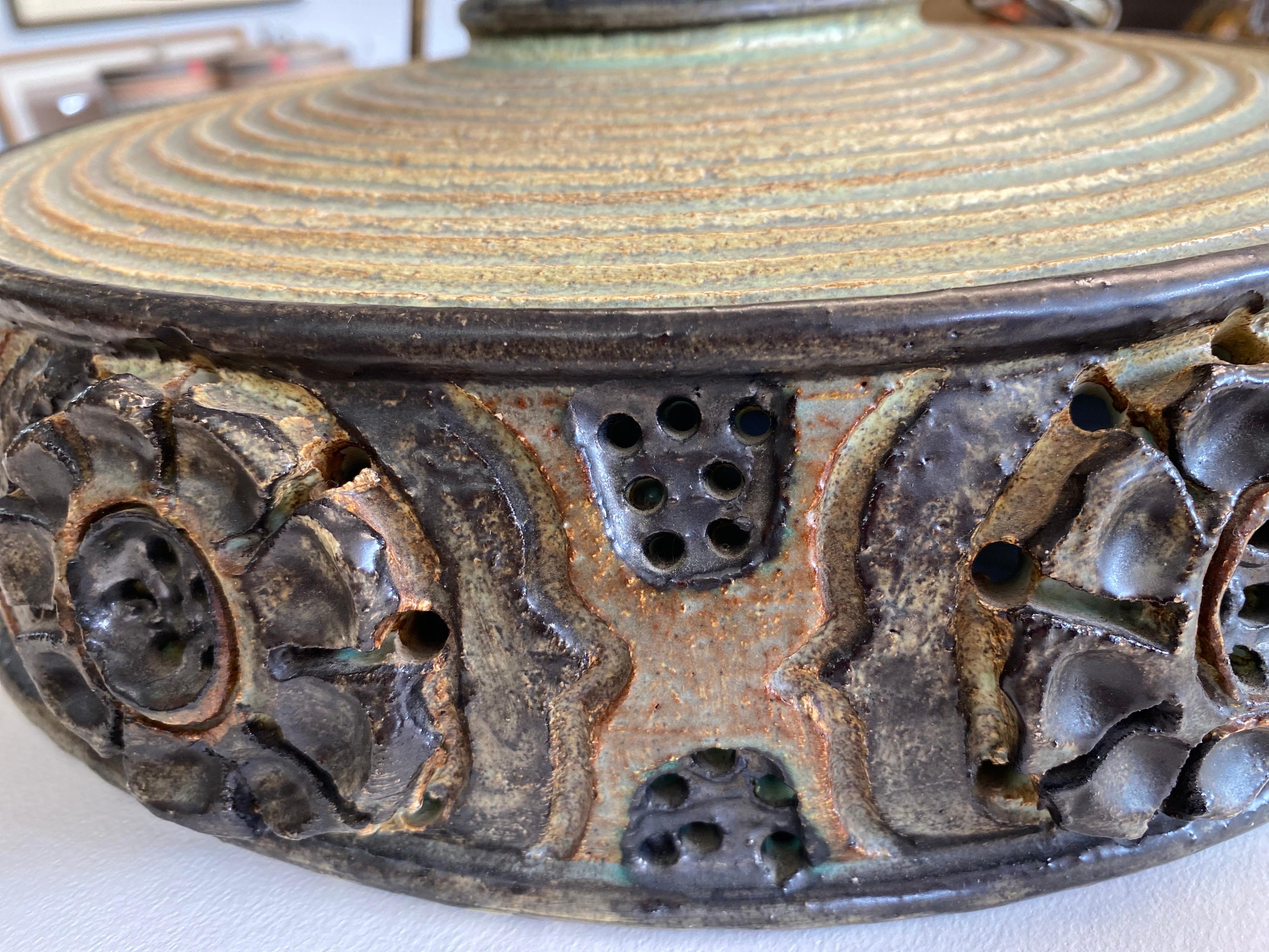 Danish Modern Ceramic Pendant Light, 1960s, Denmark, Jette Hellerøe at ...