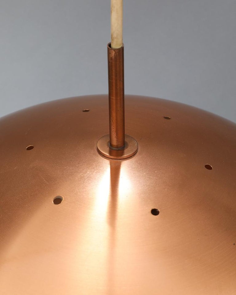 Danish Modern Copper Pendant Lamp, 1960's For Sale at 1stDibs