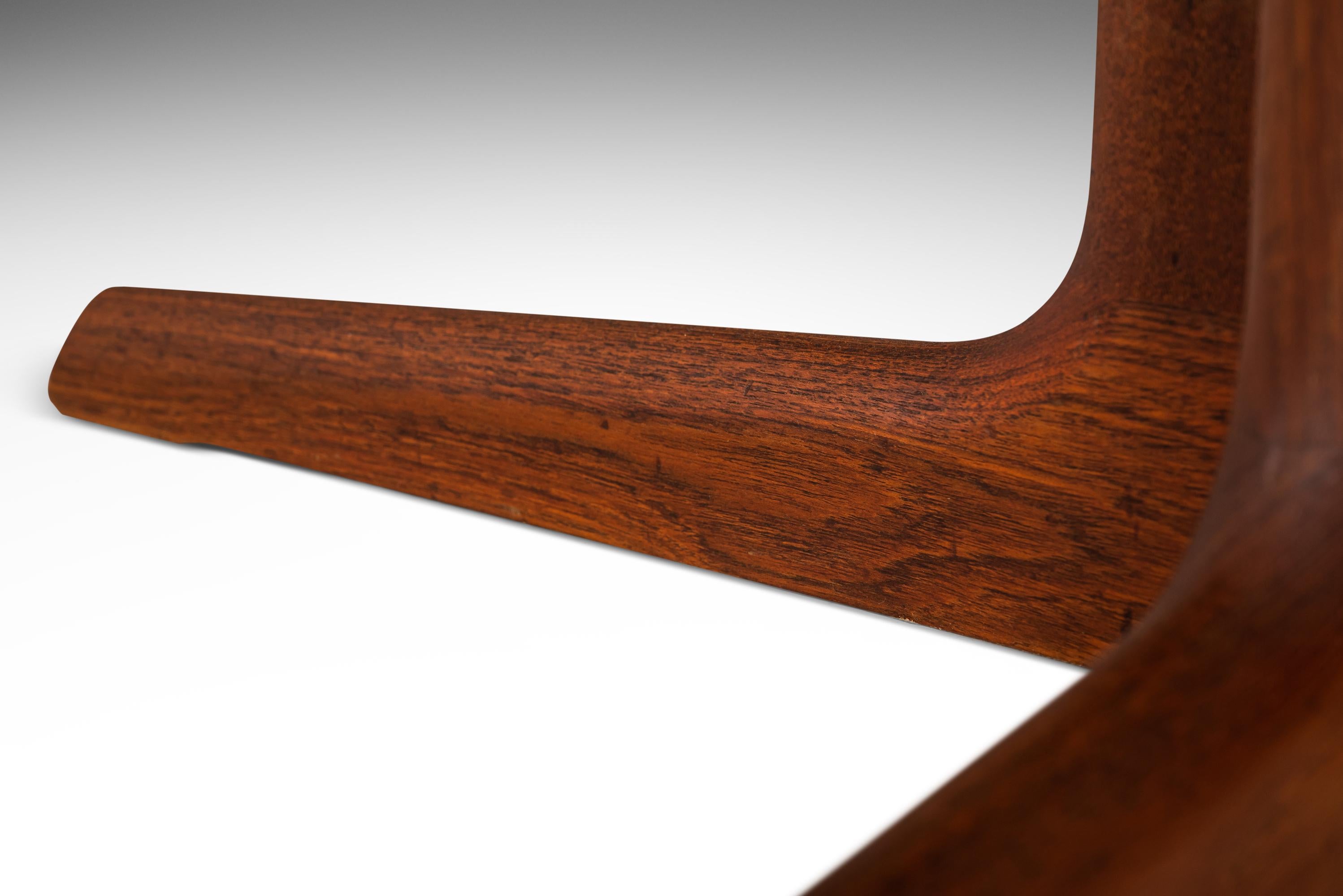 Danish Modern Dining Table in Teak Pedestal Base by Gudme Mobelfabrik ...