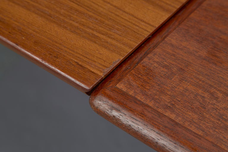 Danish Modern Dining Table with Two Pull-Out Leaves at 1stDibs | dining ...