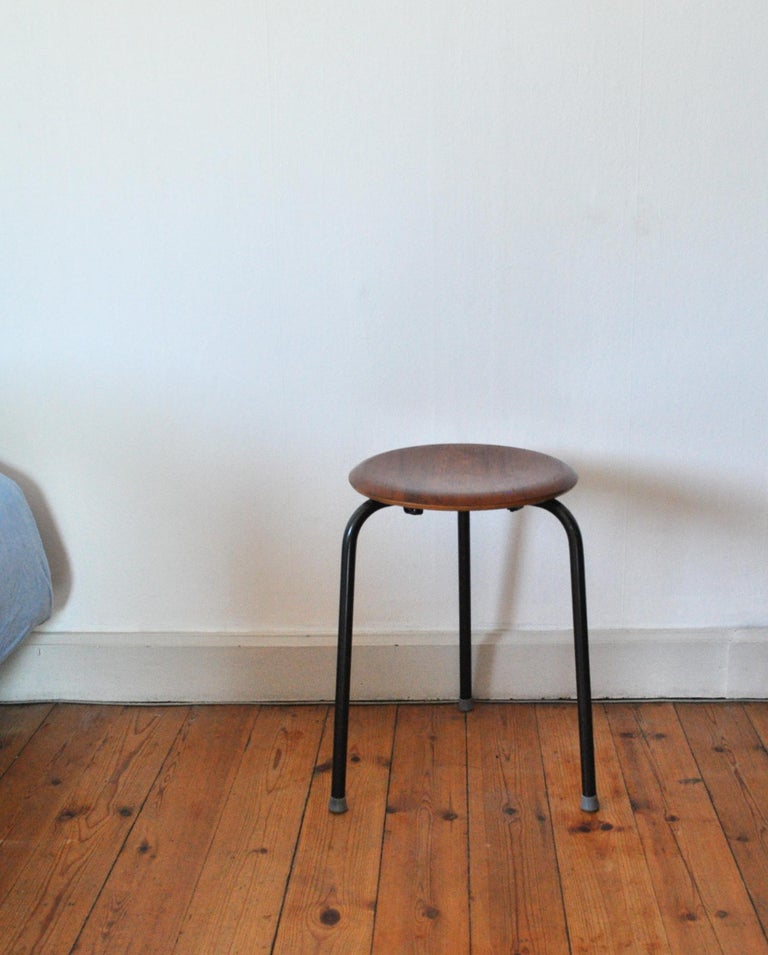 Danish Modern "Dot" Stool Designed by Arne Jacobsen for Fritz Hansen ...