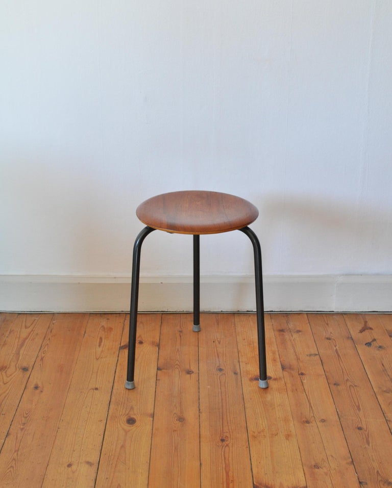 Danish Modern "Dot" Stool Designed by Arne Jacobsen for Fritz Hansen ...