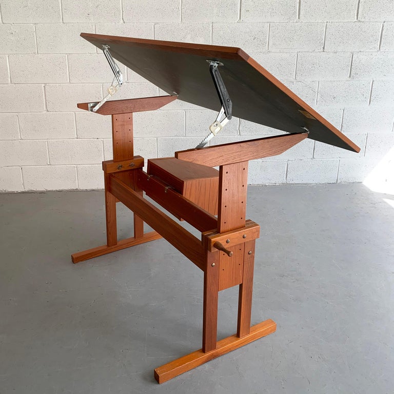 Danish Modern Drafting Table by Mobelfabriken Trekanten at 1stDibs