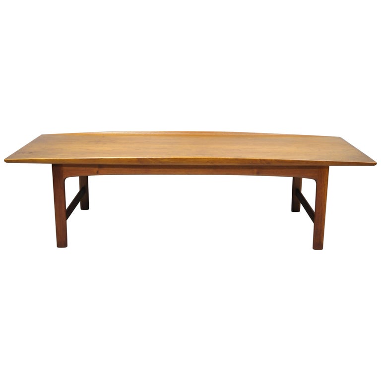 Danish Modern Dux Folke Ohlsson Teak Rectangular Teak Coffee Table For Sale at 1stDibs