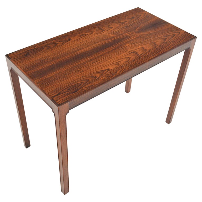 Danish Modern Entry Console Table in Rosewood For Sale at 1stDibs