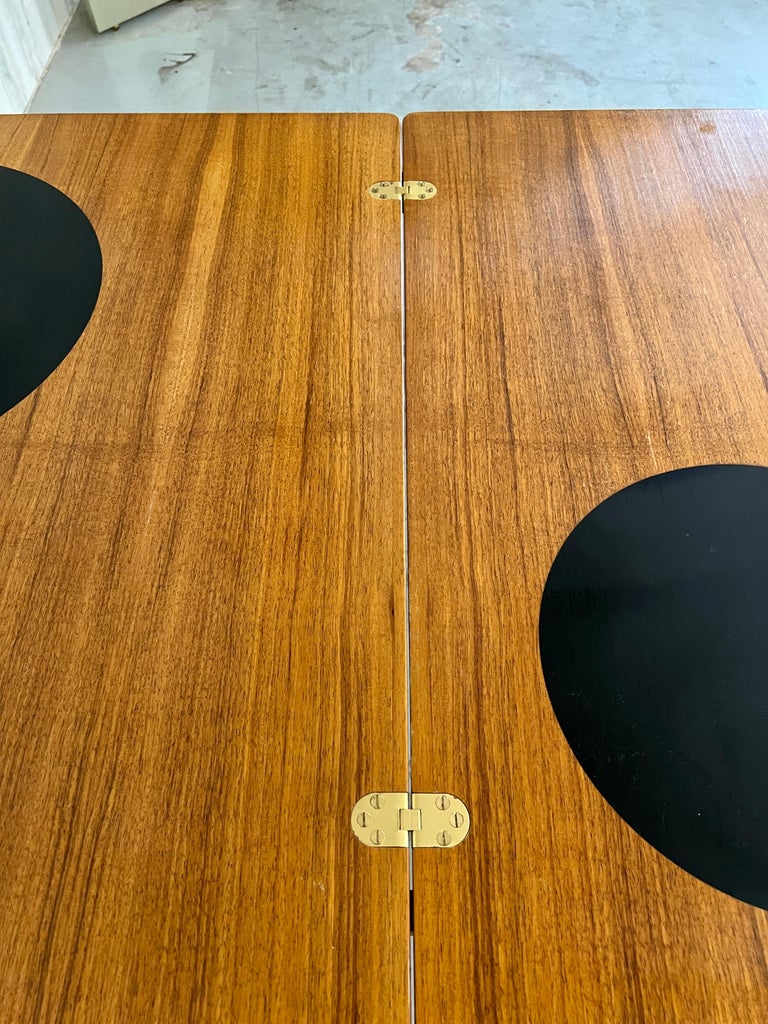 Danish Modern Flip Top Table For Sale at 1stDibs