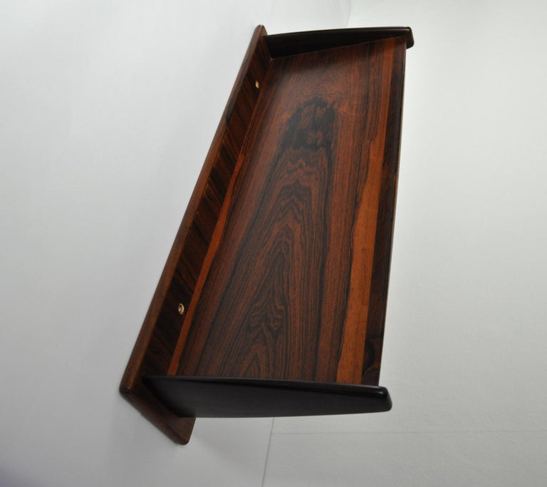 Danish Modern Floating Console in Brazillian Rosewood, 1960s at 1stDibs