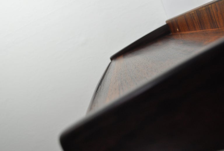 Danish Modern Floating Console in Brazillian Rosewood, 1960s at 1stDibs