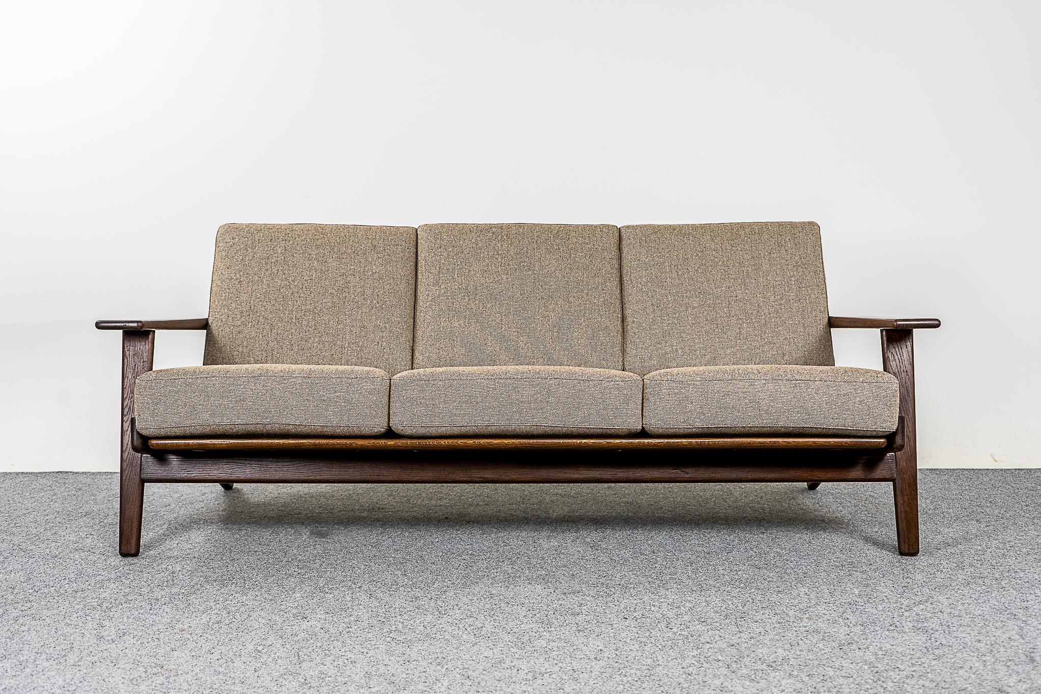 Danish Modern GE 290 Oak Sofa by Hans Wegner for GETAMA For Sale at ...