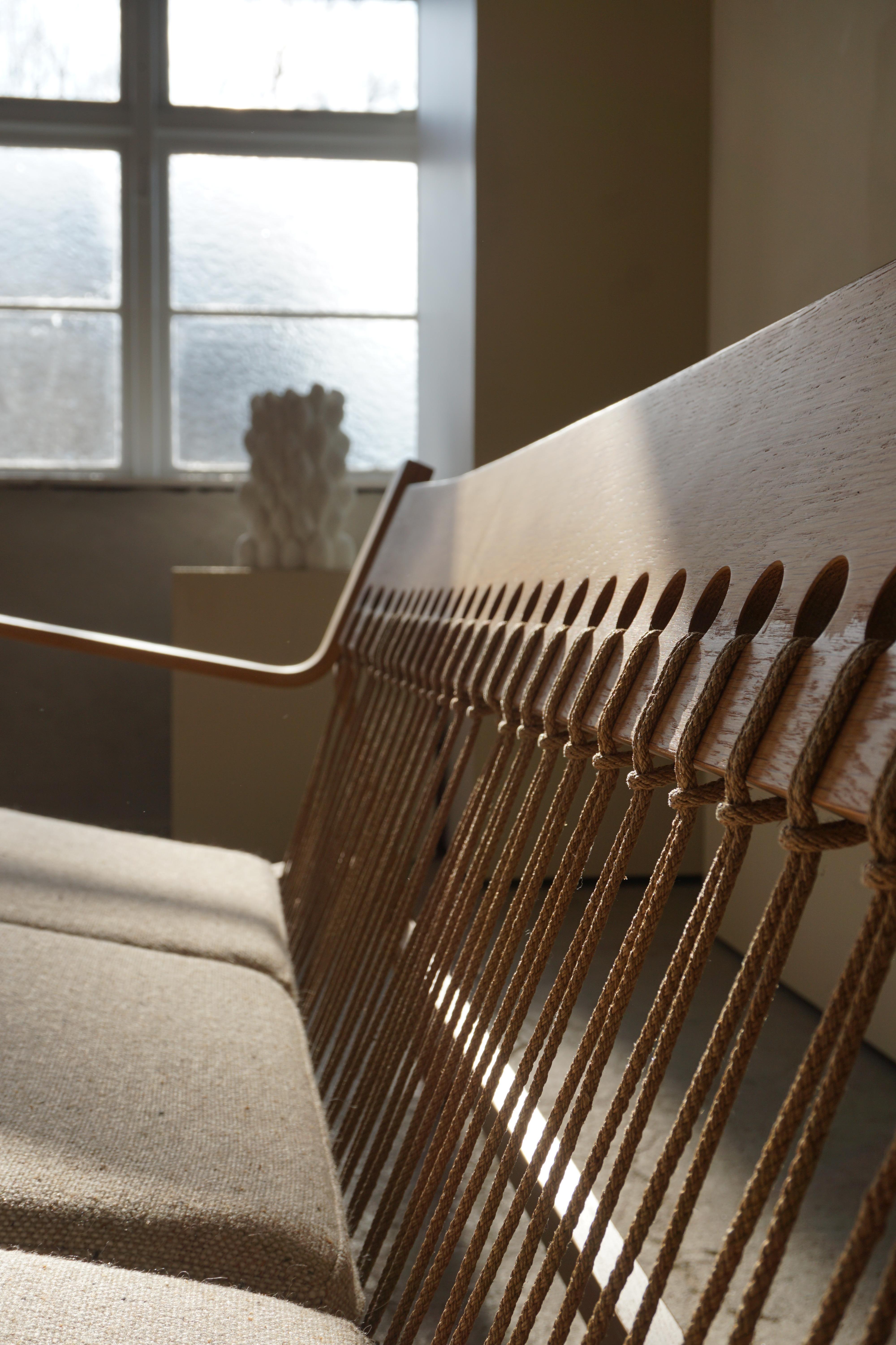 Danish Modern GE 671 Three-Seater Sofa by Hans J. Wegner for GETAMA at 1stDibs