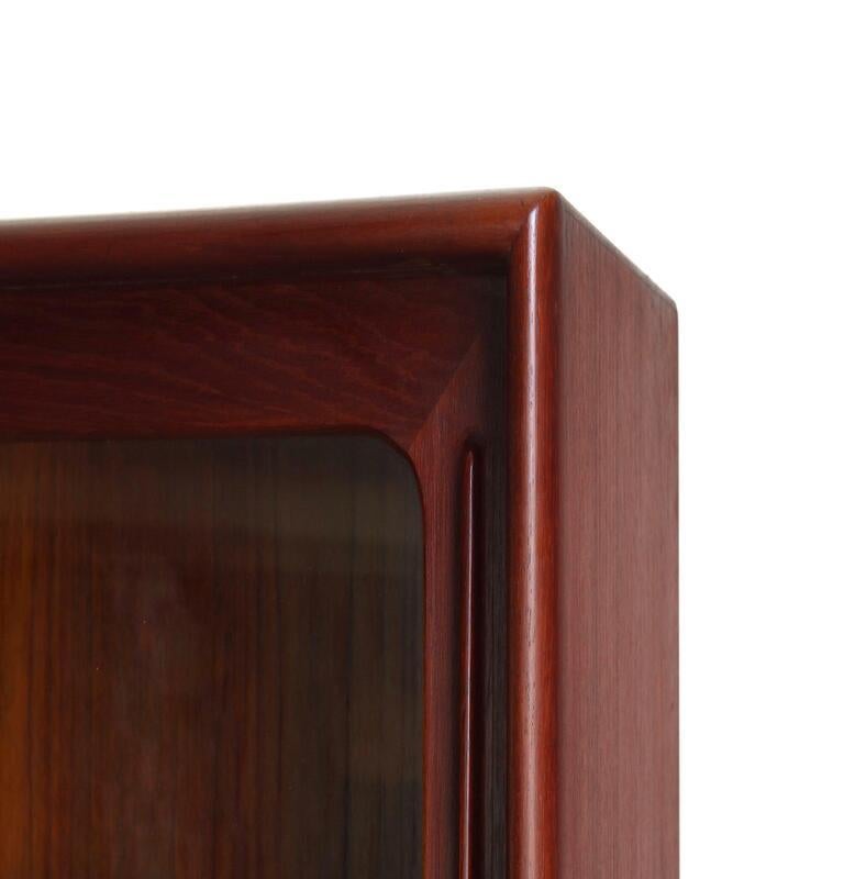 Glass Front Bookcase / Display Cabinet by Harry Ostergaard in Teak, c ...