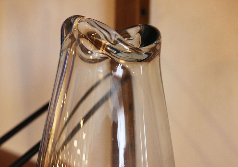 Danish Modern Glass Vase by Holmegaard at 1stDibs