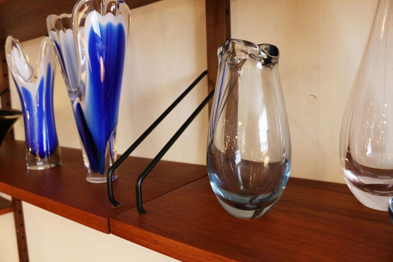 Danish Modern Glass Vase by Holmegaard at 1stDibs