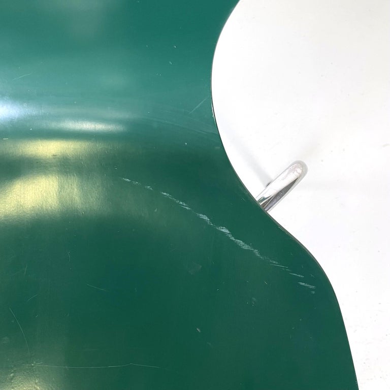 Danish Modern Green Wooden and Steel Chairs by Phoenix, 1970s at 1stDibs