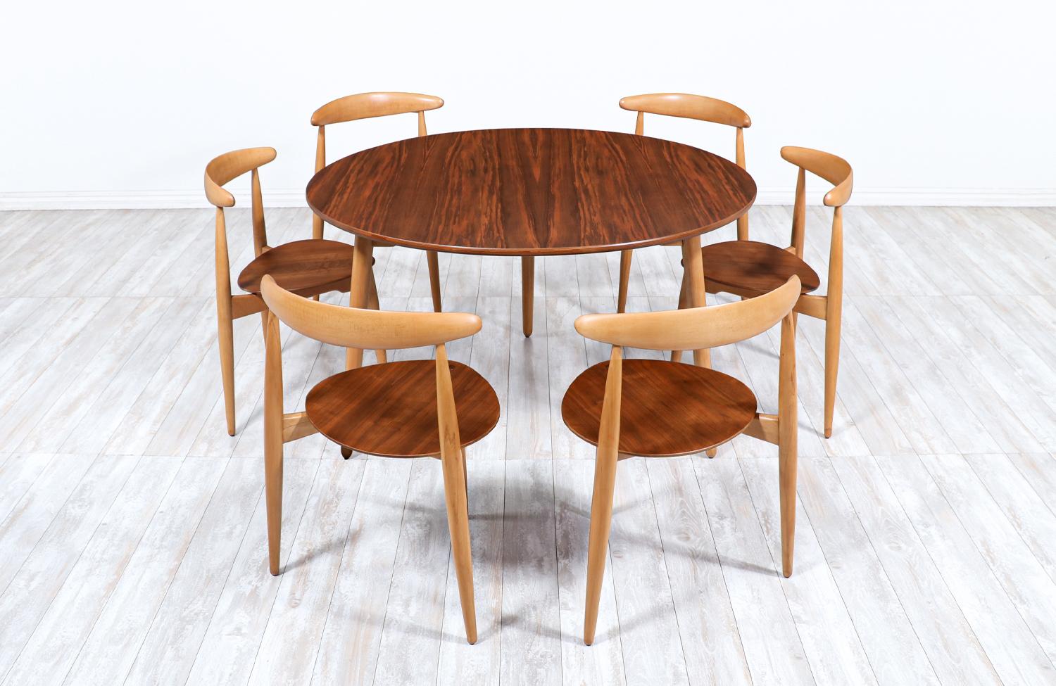 Danish Modern "Heart" Dining Set by Hans J. Wegner at 1stDibs