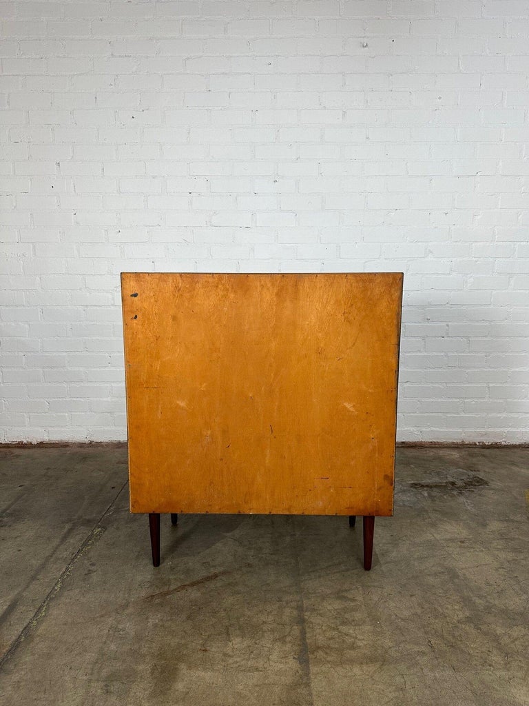 Danish Modern Highboy by Falster with Recessed Handles For Sale at 1stDibs