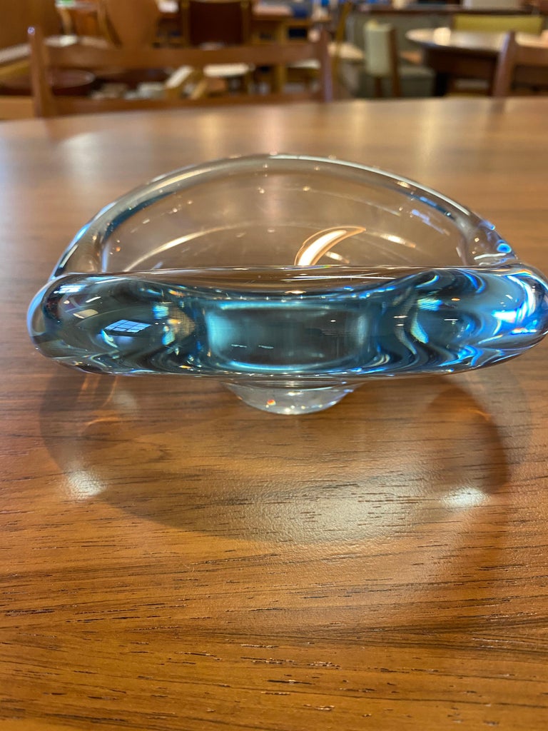 Danish Modern Holmegaard Decorative Glass Dish For Sale at 1stDibs