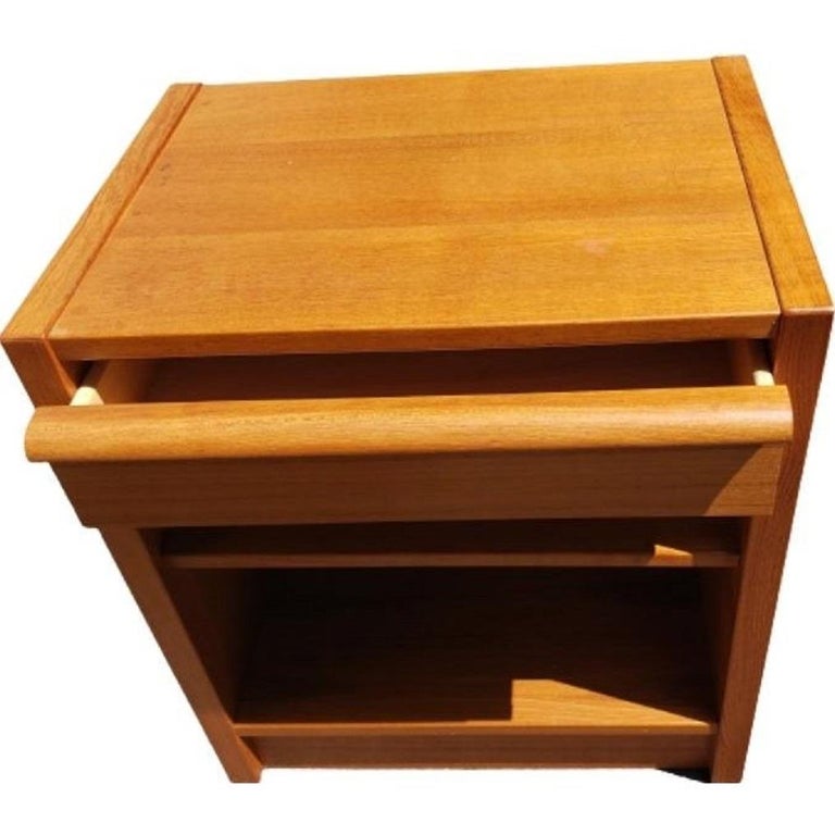 Danish Modern Jesper Solid Teak Nightstand For Sale at 1stDibs