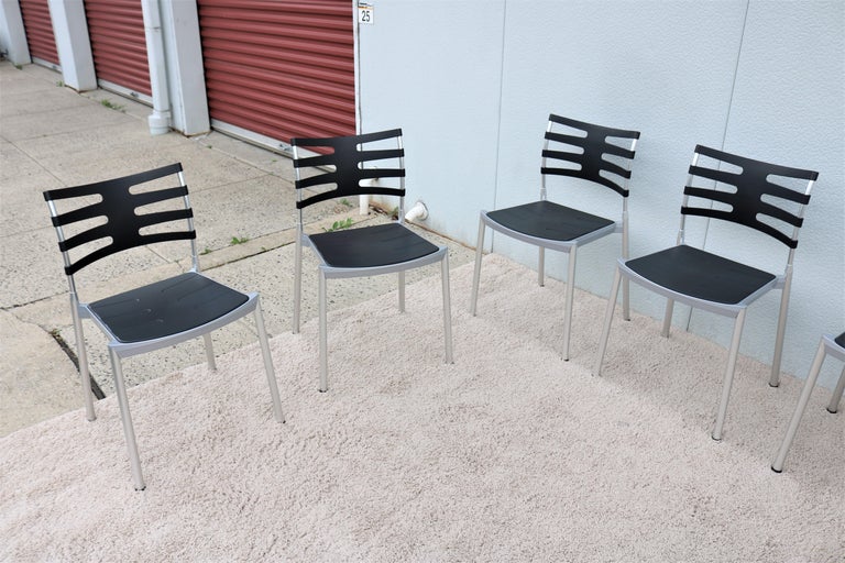 Danish Modern Kasper Salto for Fritz Hansen Ice Outdoor Dining Chairs ...