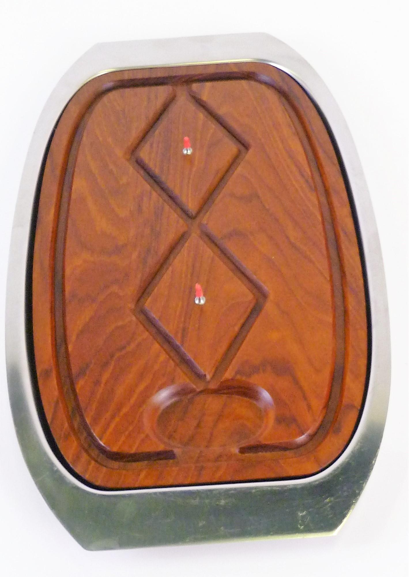 Danish Modern Lauffer Carving Board in Teak and Stainless Steel Denmark ...