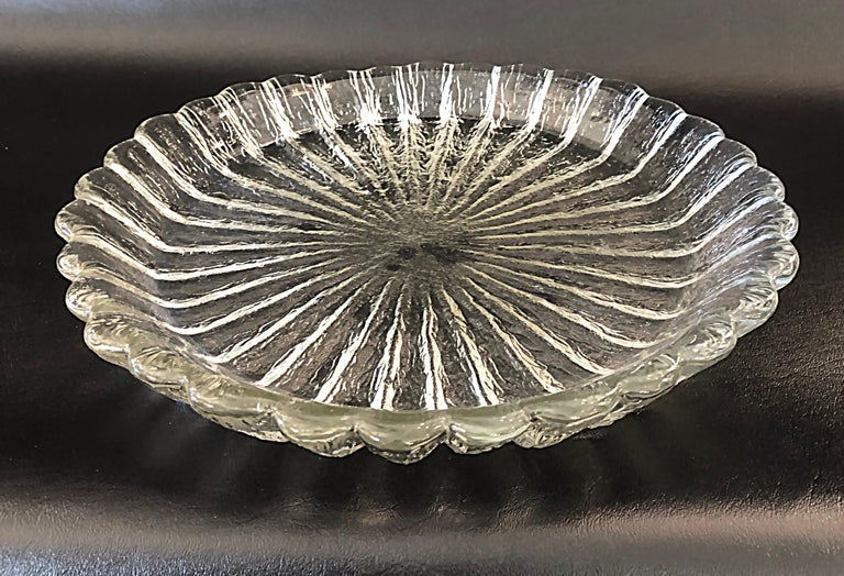 Danish Modern Lead Crystal Centerpiece Bowl by Sidse Werner for ...
