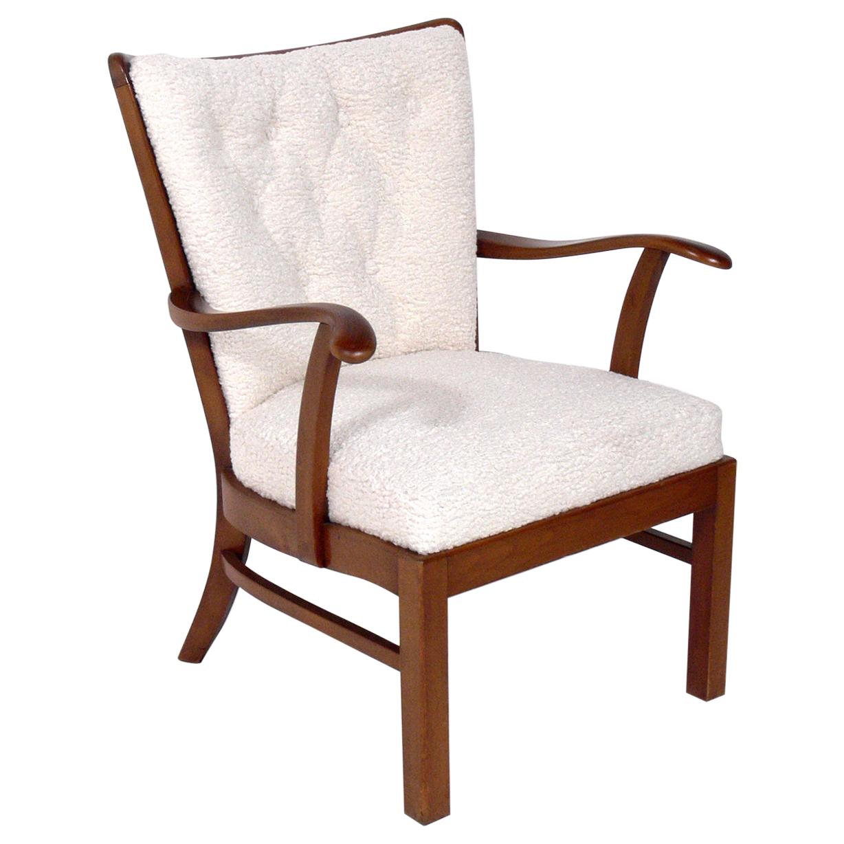 Fritz Hansen Pair of Easy Chairs in Beige Sheepskin, Model 1669, 1930s ...