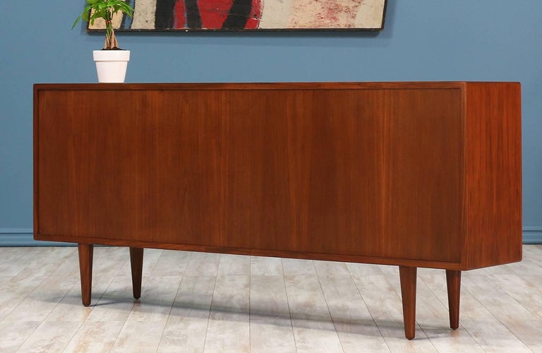 Danish Modern Low Profile Walnut Bookcase at 1stDibs | low walnut ...