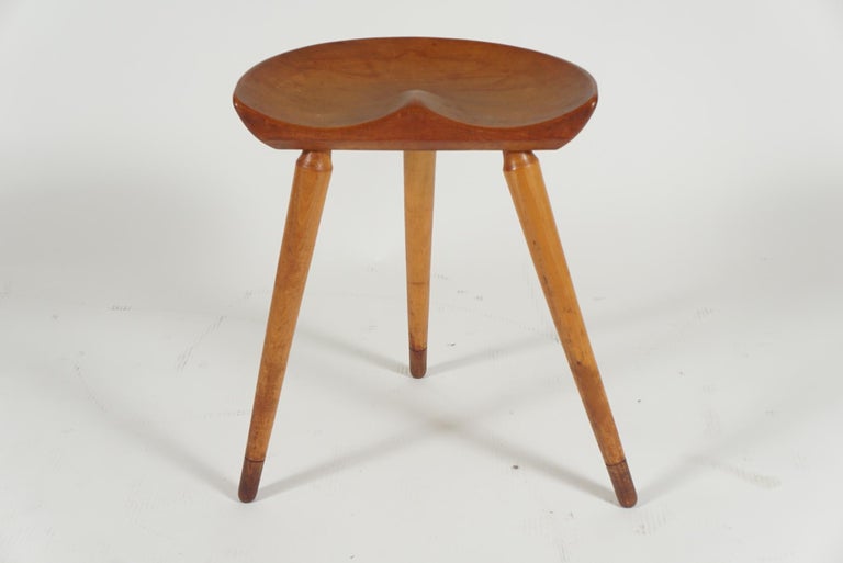 Danish Modern Milking Stool at 1stDibs | danish stool, teak milking ...