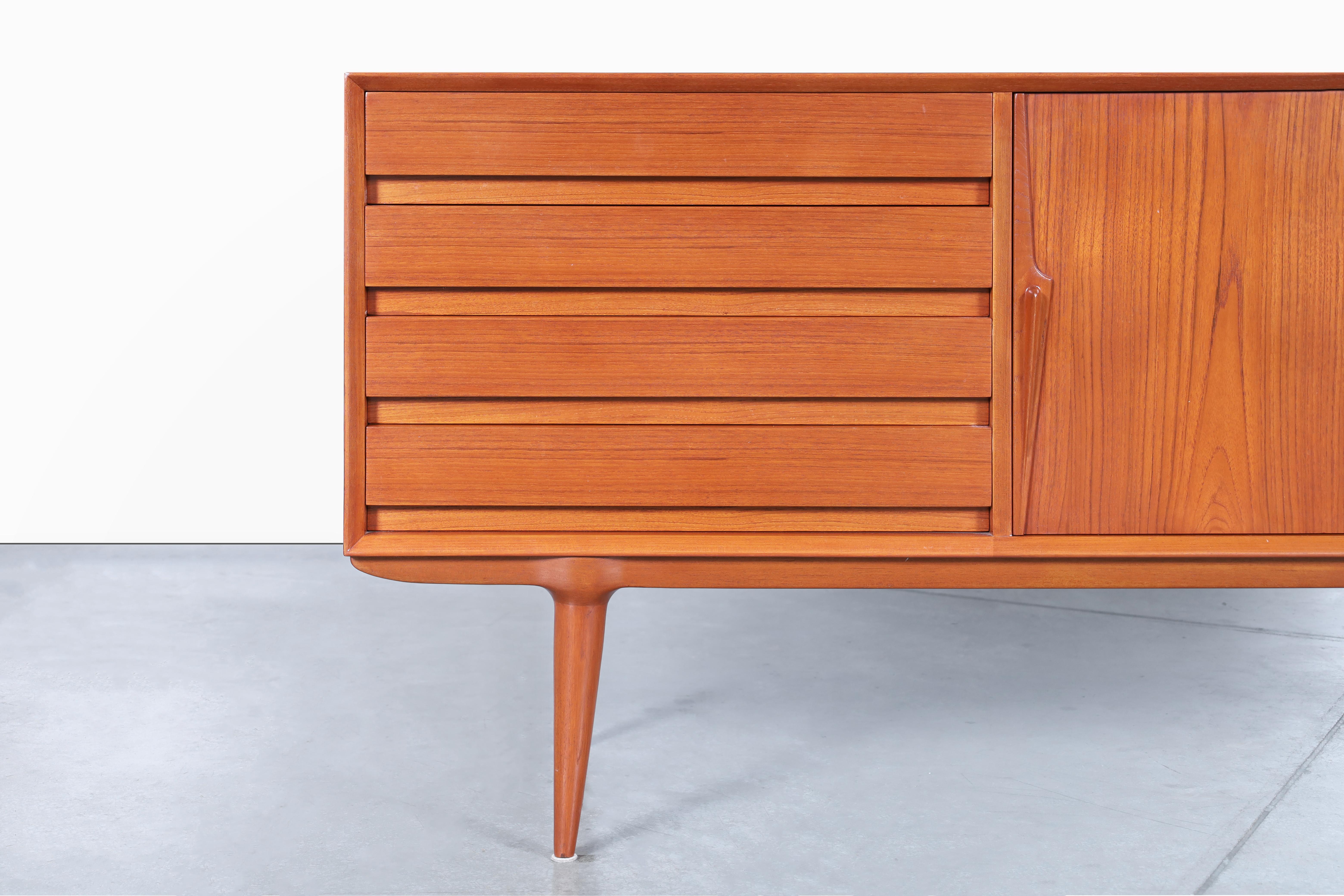 Danish Modern Model-18 Teak Credenza by Gunni Omann for Omann Jun For ...