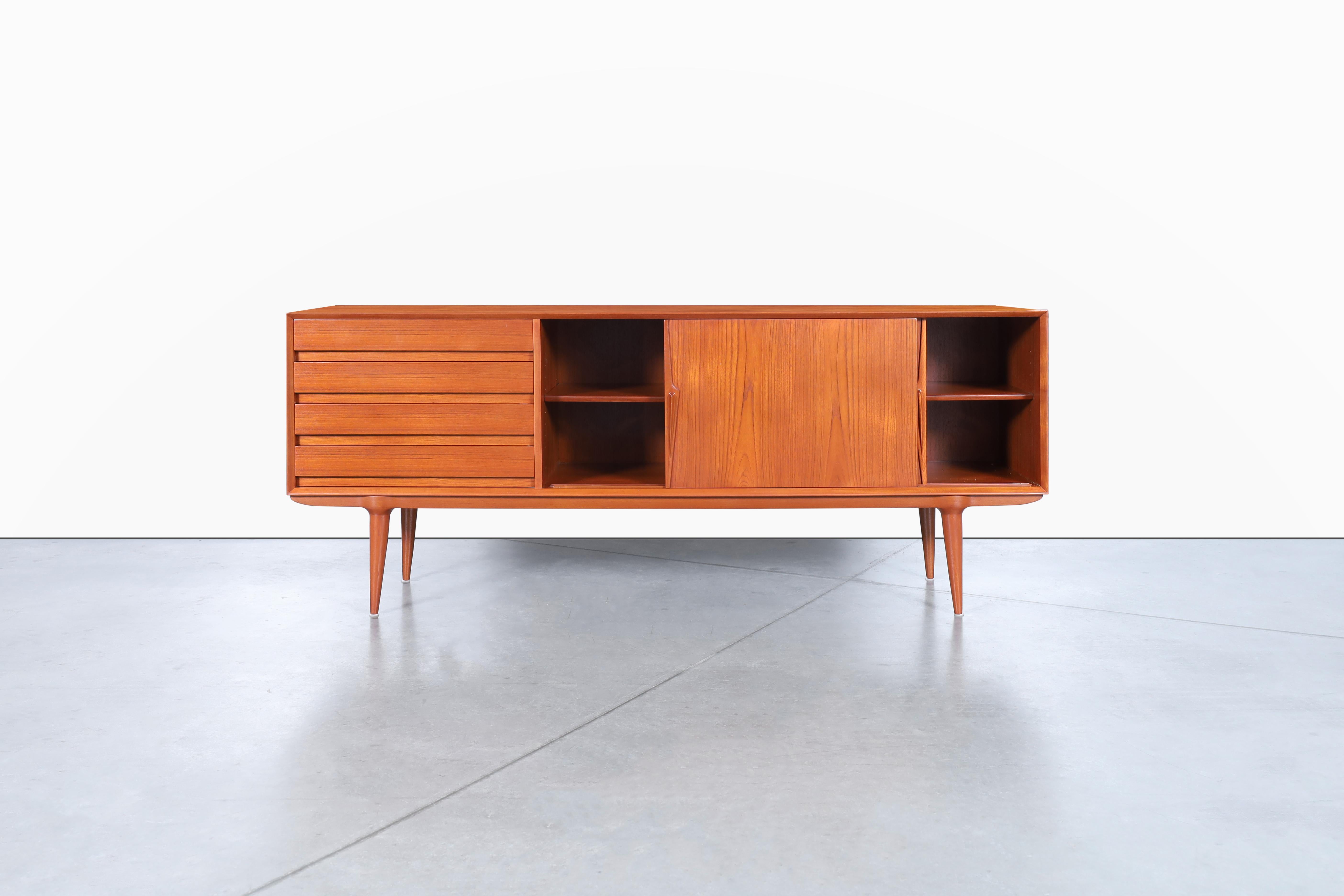 Danish Modern Model-18 Teak Credenza by Gunni Omann for Omann Jun For ...