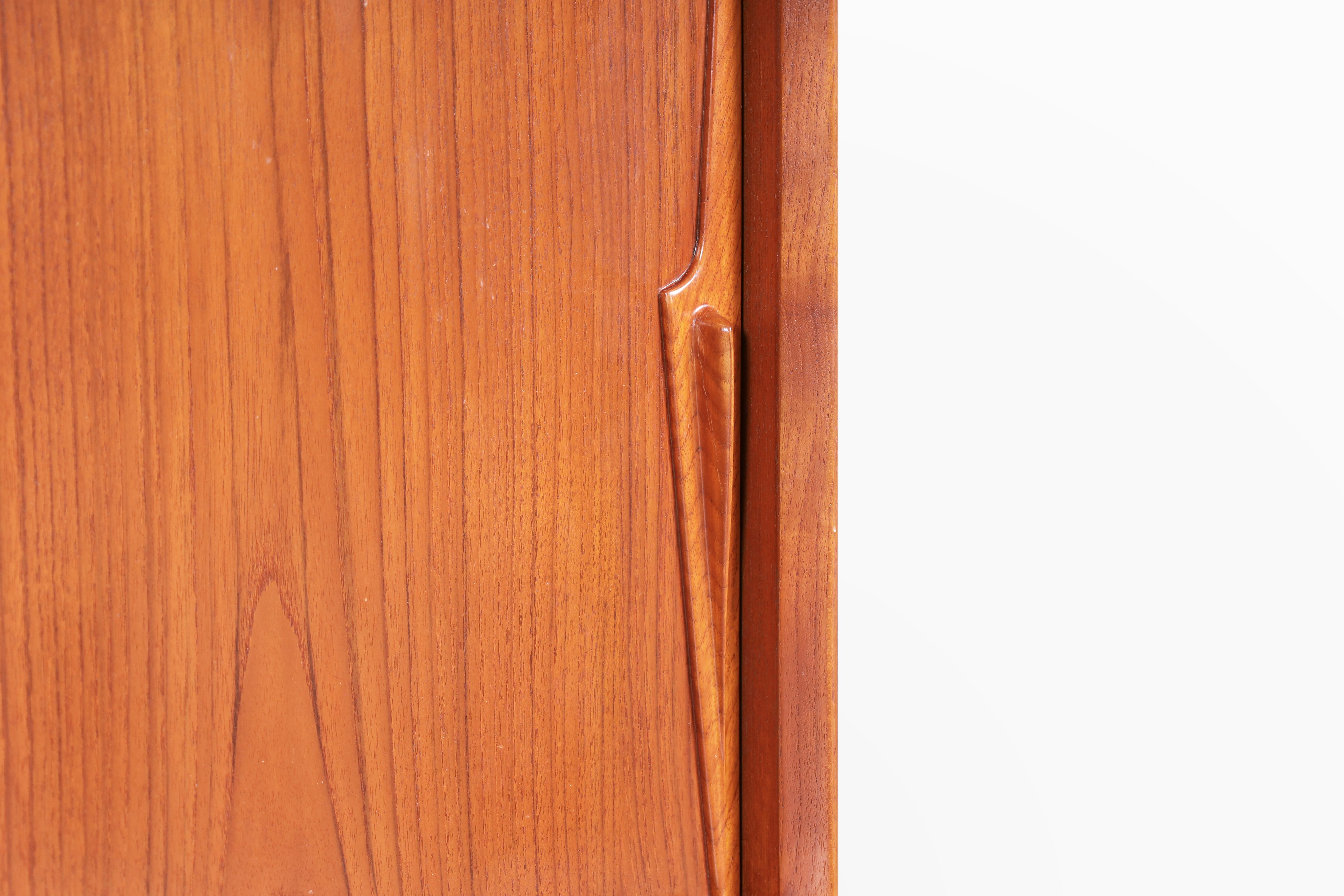 Danish Modern Model-18 Teak Credenza by Gunni Omann for Omann Jun For Sale at 1stDibs