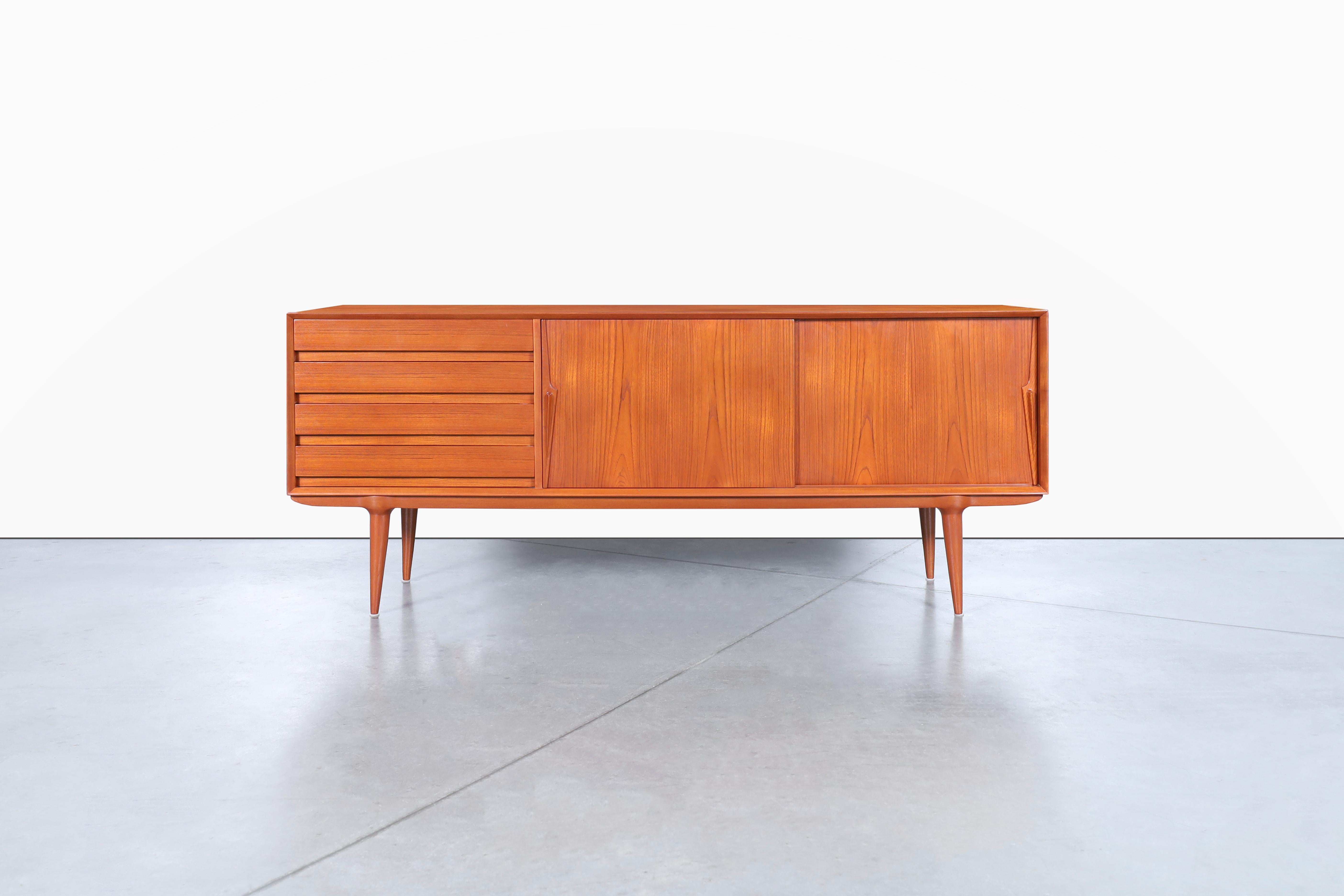 Danish Modern Model-18 Teak Credenza by Gunni Omann for Omann Jun For ...