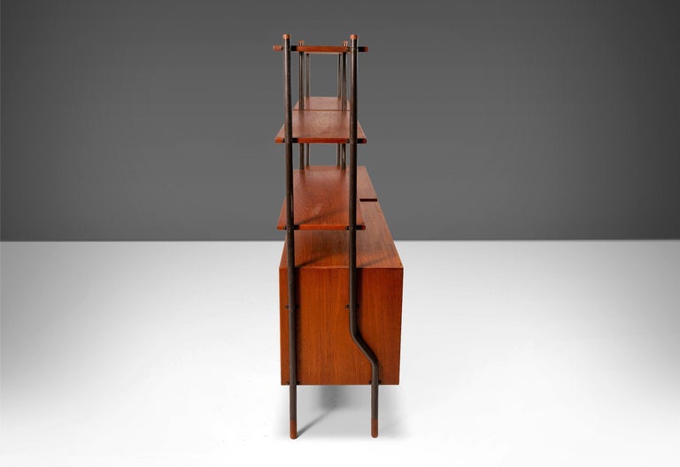 Danish Modern Modular 2 Bay Wall Unit by Lyby Mobler, C. 1960s For Sale ...