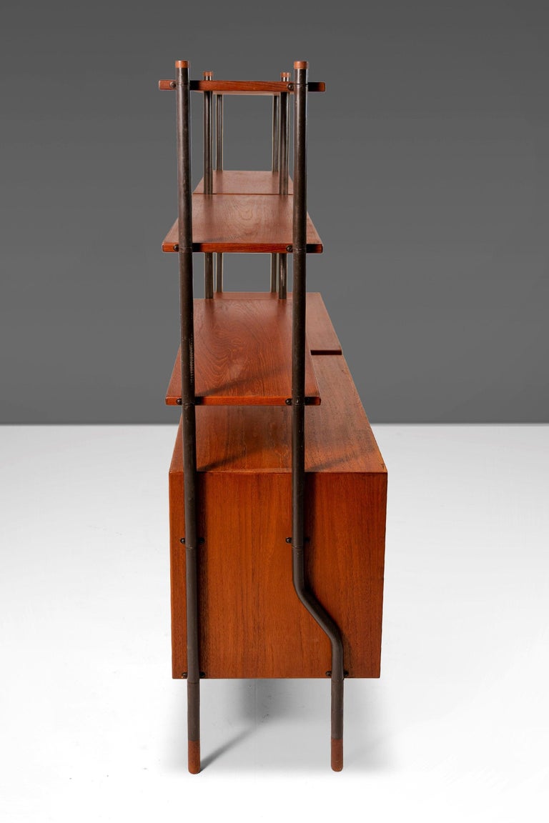 Danish Modern Modular 4 Bay Wall Unit by Lyby Mobler, c. 1960 For Sale ...