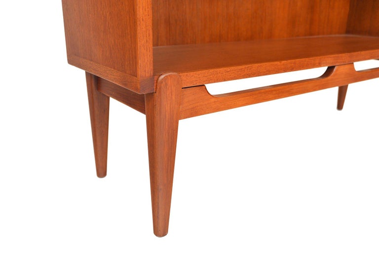 Danish Modern Narrow Teak Bookcase #2 For Sale at 1stDibs