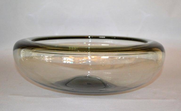 Danish Modern Original Per Lutken Large Glass Bowl for Holmegaard ...