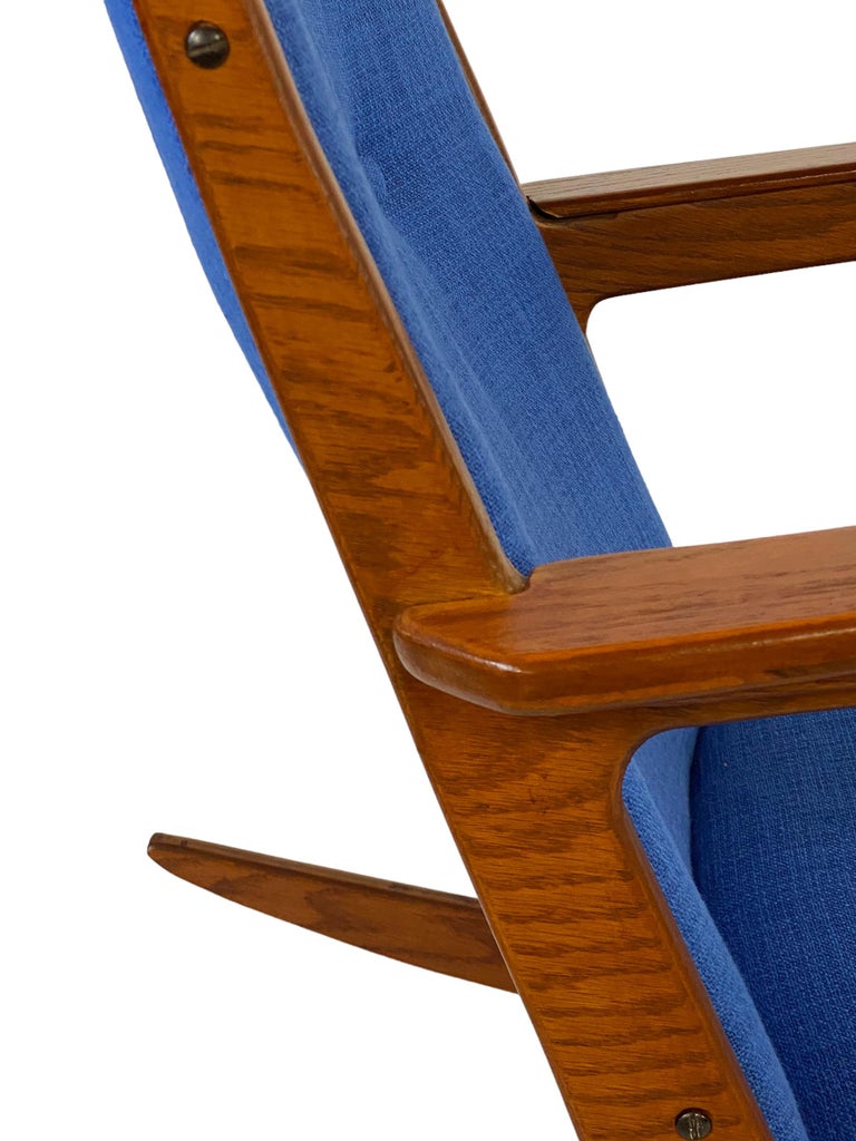 Danish Modern Rocking Chair Attributed to Georg Jensen For Sale at 1stDibs