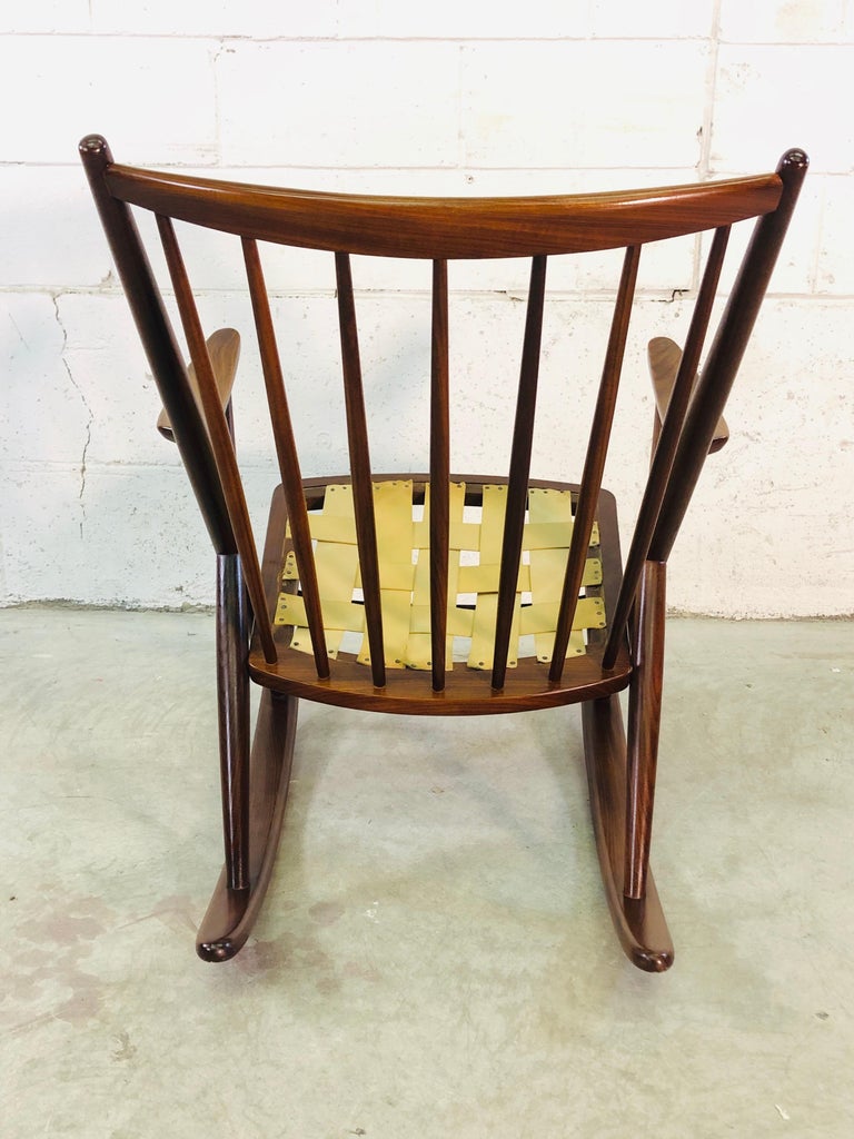 Danish Modern Rosewood Rocking Chair by Frank Reenskaug for Brahmin ...