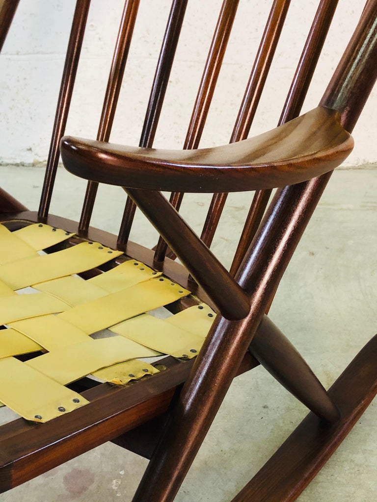 Danish Modern Rosewood Rocking Chair by Frank Reenskaug for Brahmin ...