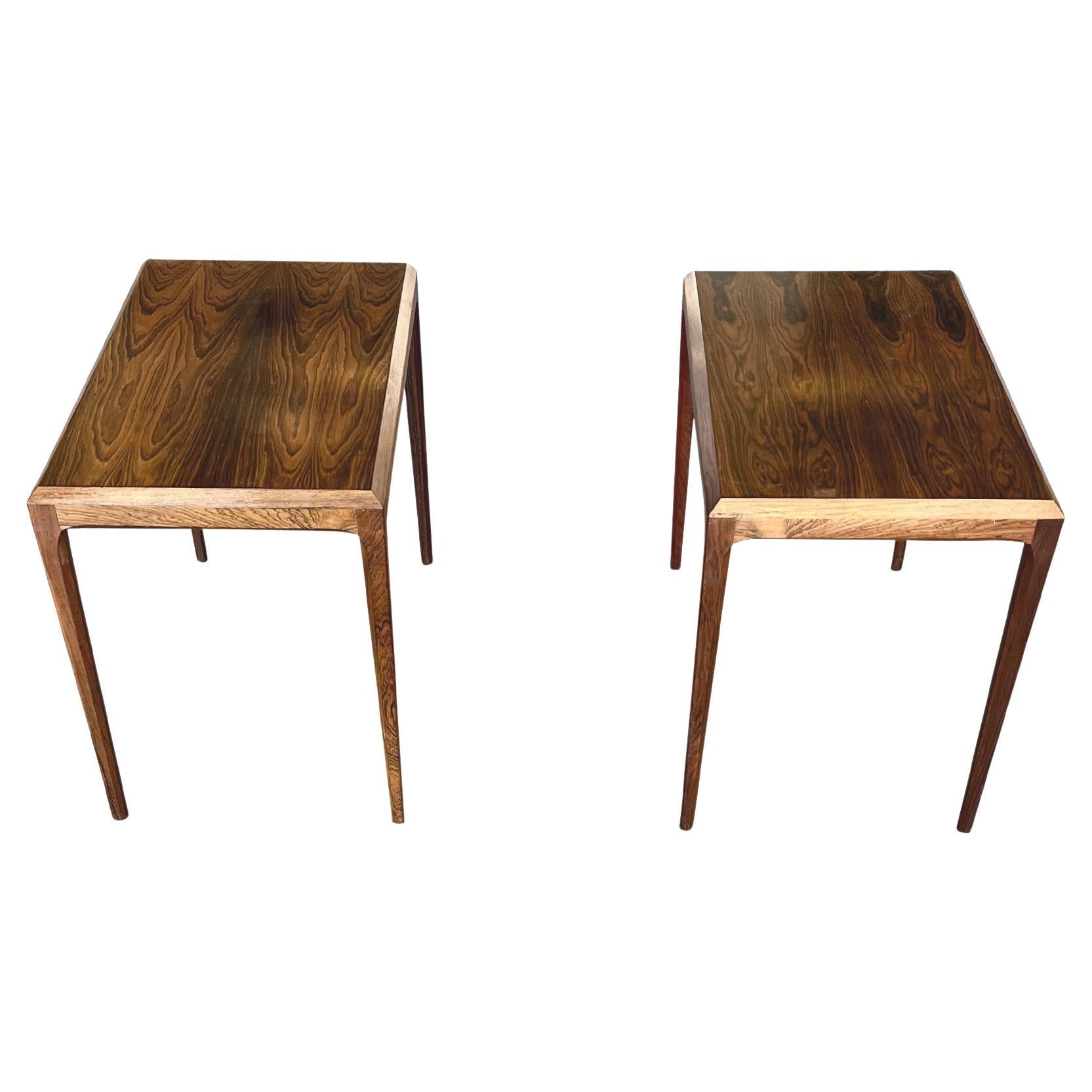 Hans C. Andersen Pair of Hexagonal Side Tables at 1stDibs
