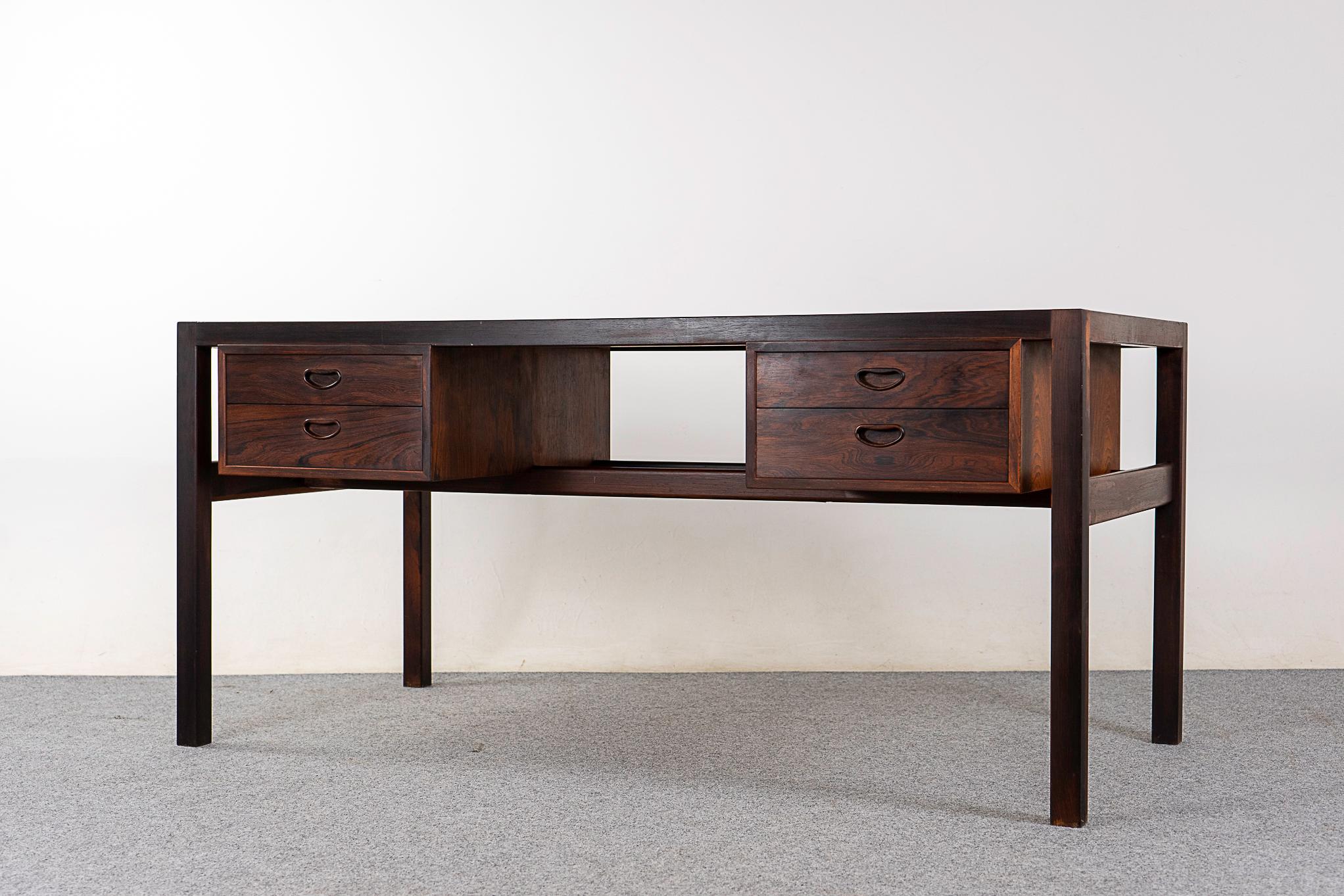 Danish Modern Rosewood Writing Desk For Sale at 1stDibs