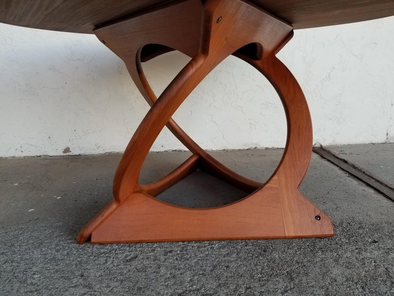 Soren Georg Jensen Danish Modern Round Coffee / Side Table at 1stDibs