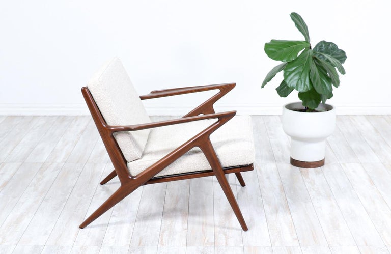 Danish Modern Sculpted “Z” Lounge Chair by Poul Jensen for Selig For ...