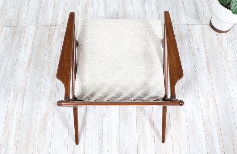 Danish Modern Sculpted “Z” Lounge Chair by Poul Jensen for Selig For ...