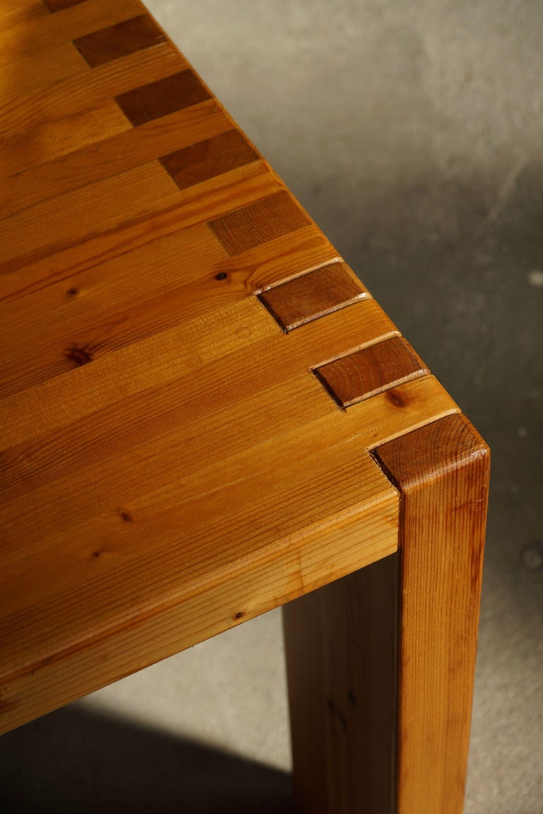 Danish Modern Solid Square Pine Coffee Table, Made in 1970s For Sale at ...