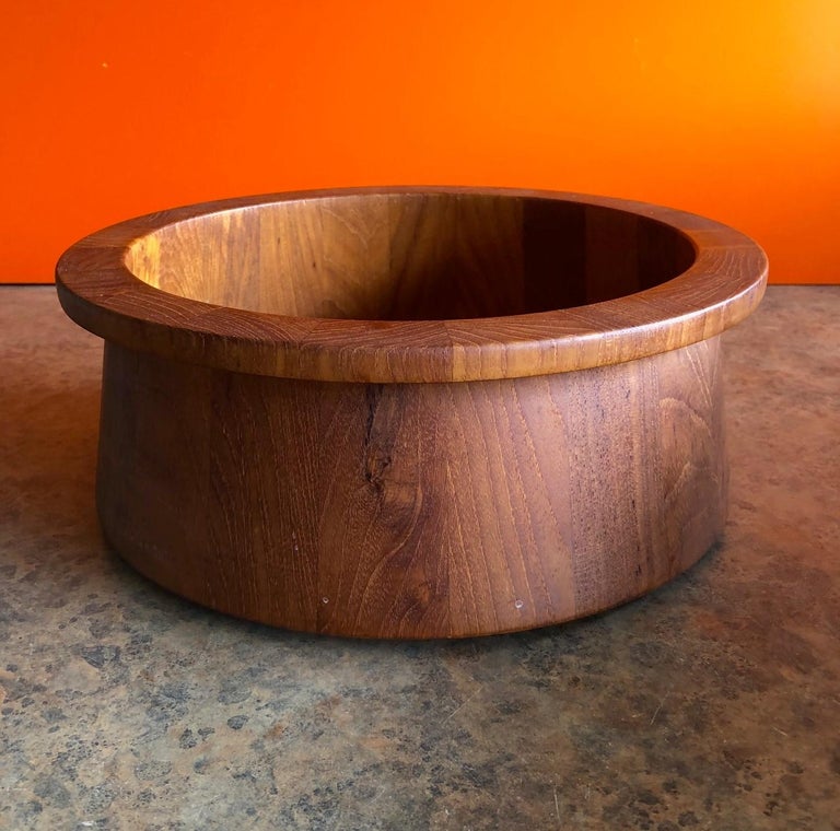Danish Modern Staved Teak Bowl by Jens Quistgaard for Dansk For Sale at ...
