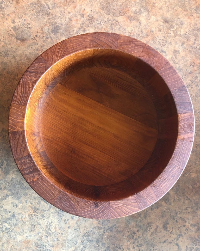 Danish Modern Staved Teak Bowl by Jens Quistgaard for Dansk For Sale at ...