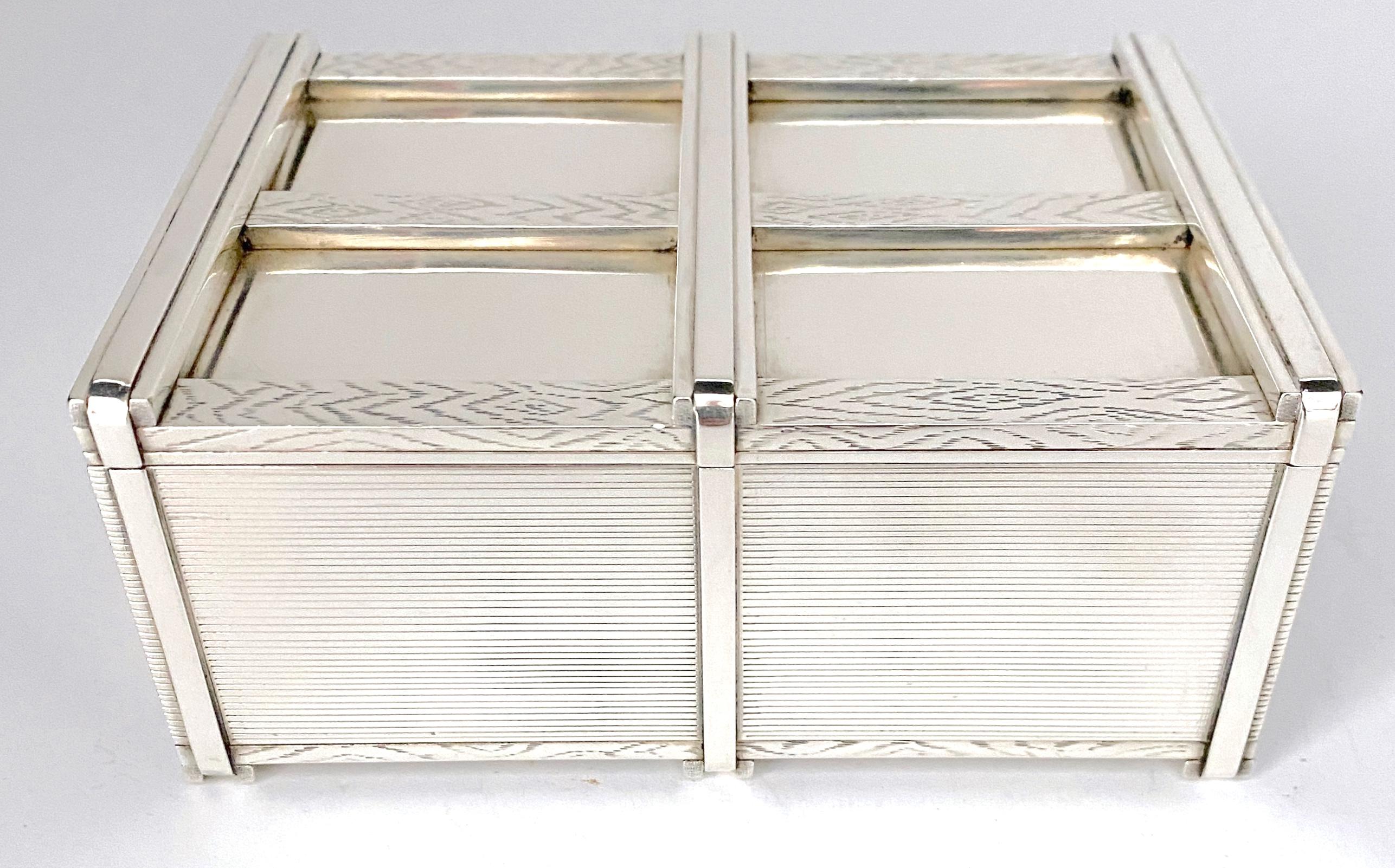 Danish Modern Sterling Trompe l'oeil Wood Crate Box, By I.Holm For Sale ...